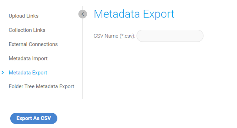 How to gain Metadata Reports via Exported metadata